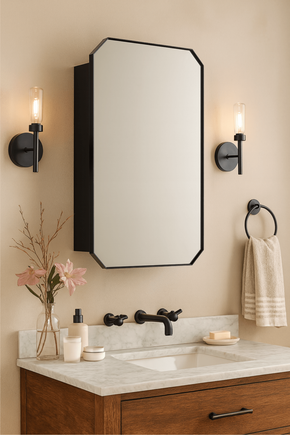 Unique & Irregular Shape Medicine Cabinets | TEHOME Scalloped & Shield